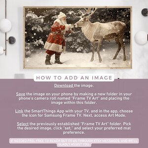 Christmas Santa Frame TV, Christmas Samsung Frame TV Art, Xmas Winter ...