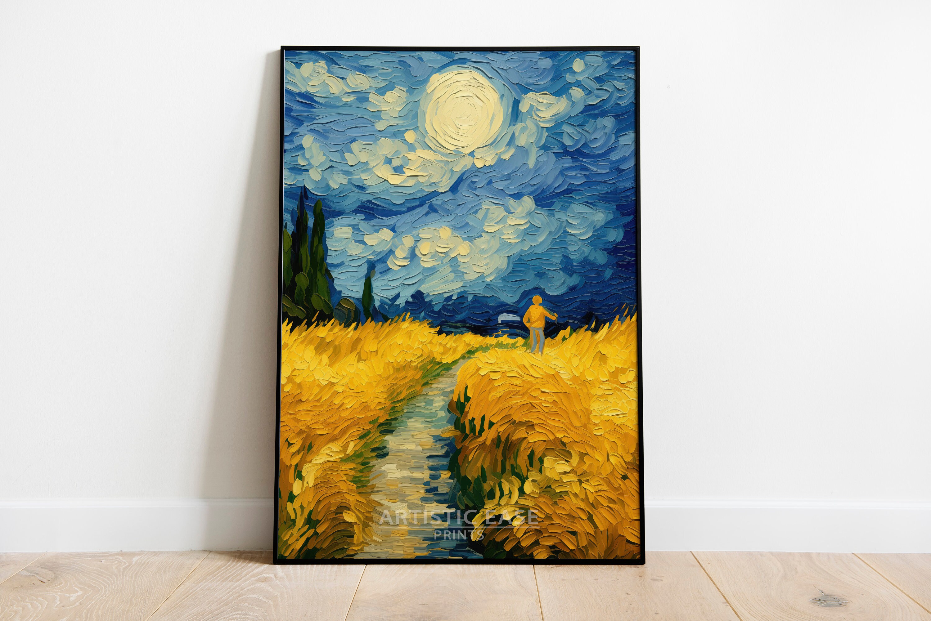 Van Gogh Style Art, Mid Century Modern, Abstract Wall Art, Landscape ...
