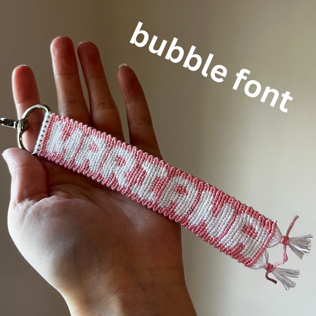 Customizable Name Keychains for Backpacks, Purses, and More Handmade ...