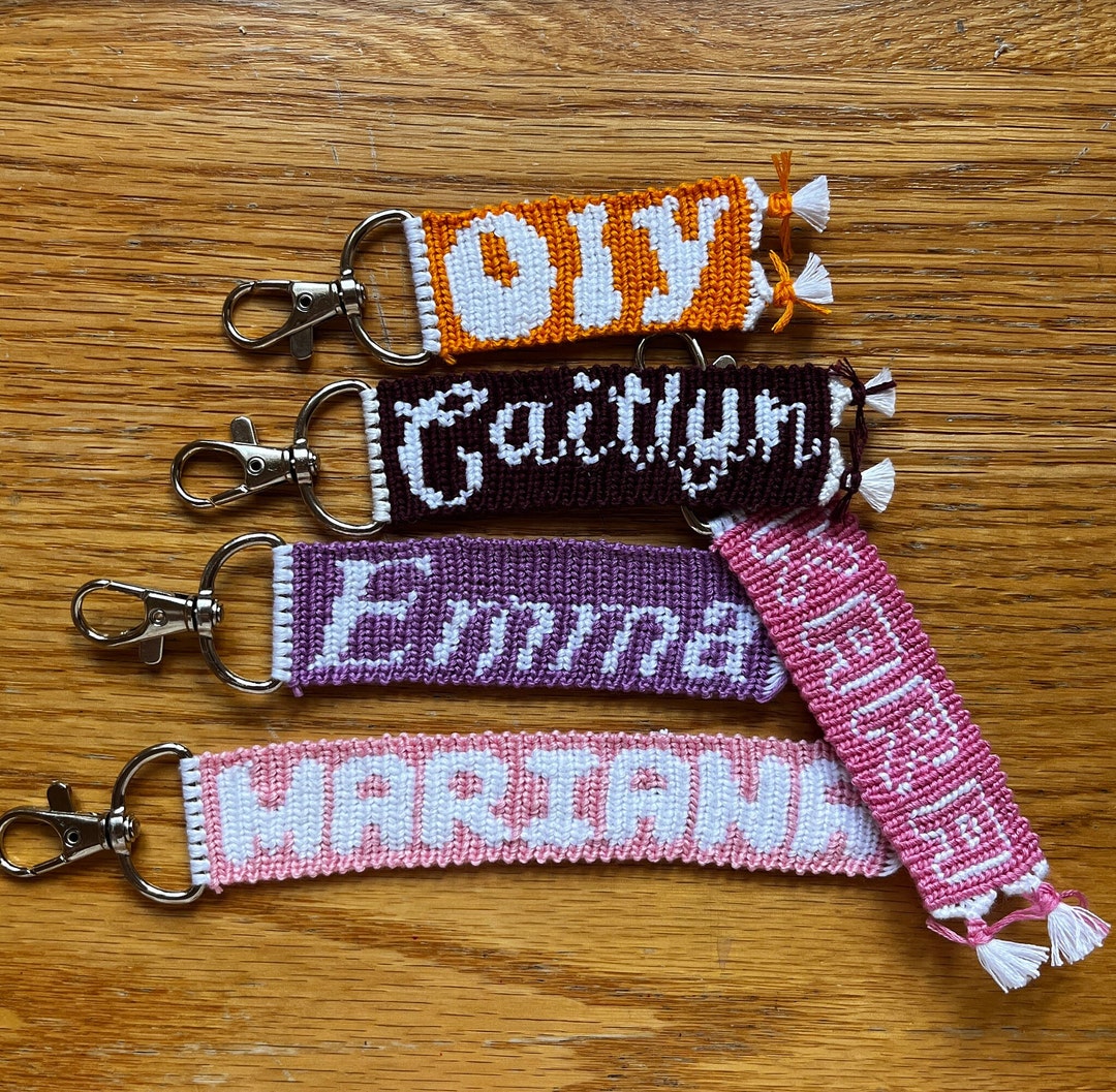 Customizable Name Keychains for Backpacks, Purses, and More Handmade ...