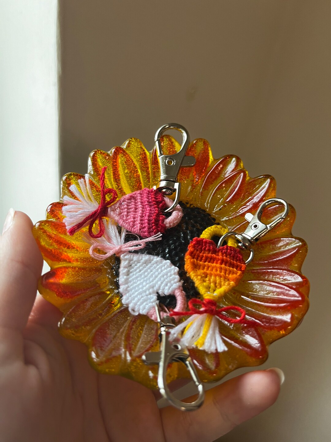 Girly Aesthetic Heart Mini Keychains, Work as Zipper Pulls or Accents ...