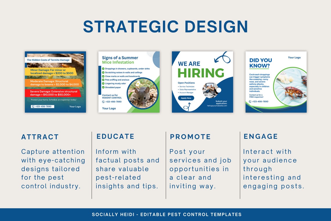 Pest Control Social Media Posts for Instagram and Facebook | Summer ...