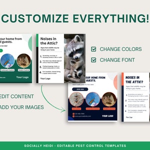 30 Pest Control Year-round Social Media Posts, Canva Templates for Pest ...