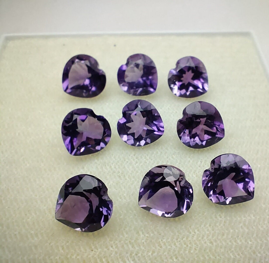Amethyst Heart Shape 3mm to 10mm All Size Shape Natural African ...