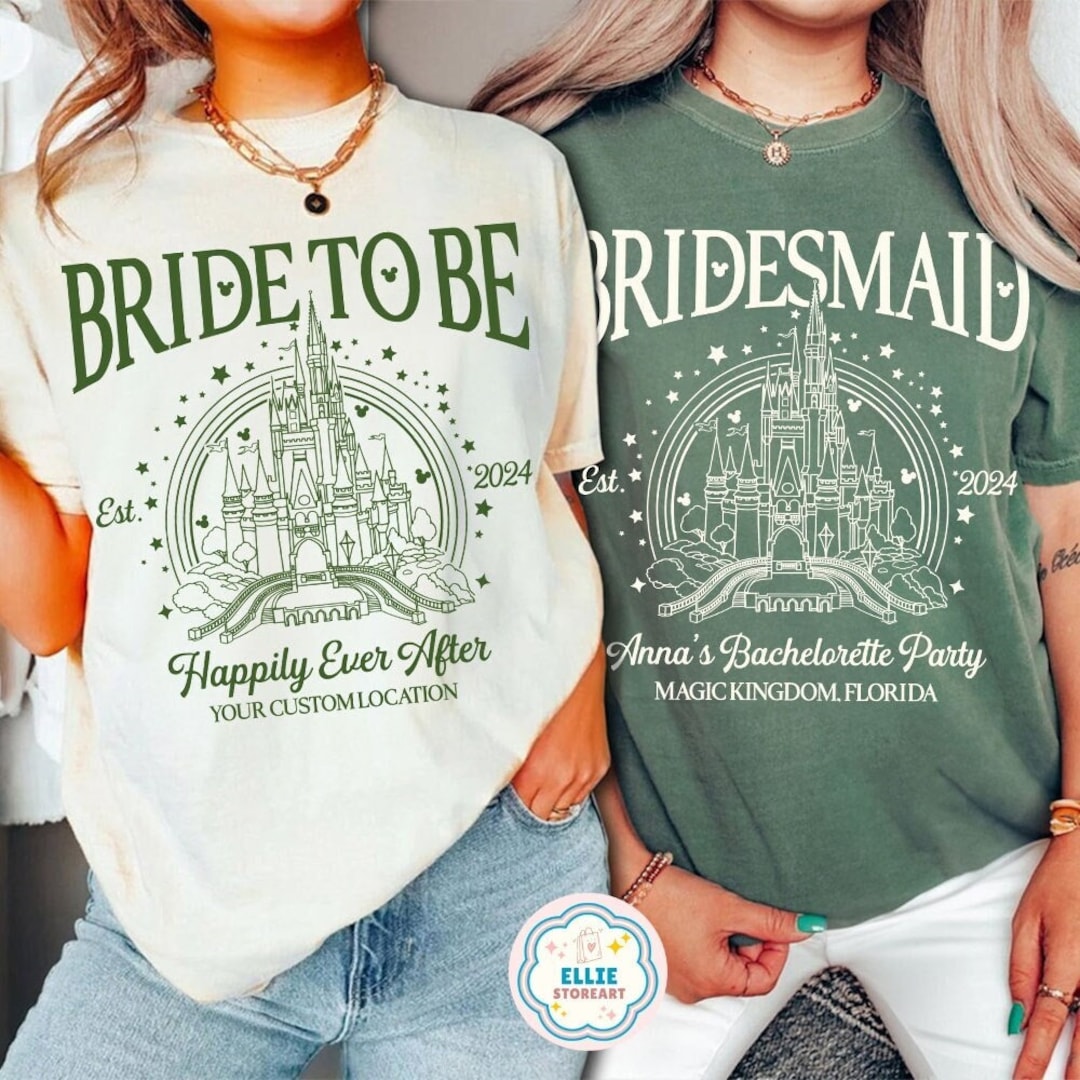 Personalized Disney Bride Shirt, WDW Disneyland Princess Castle ...
