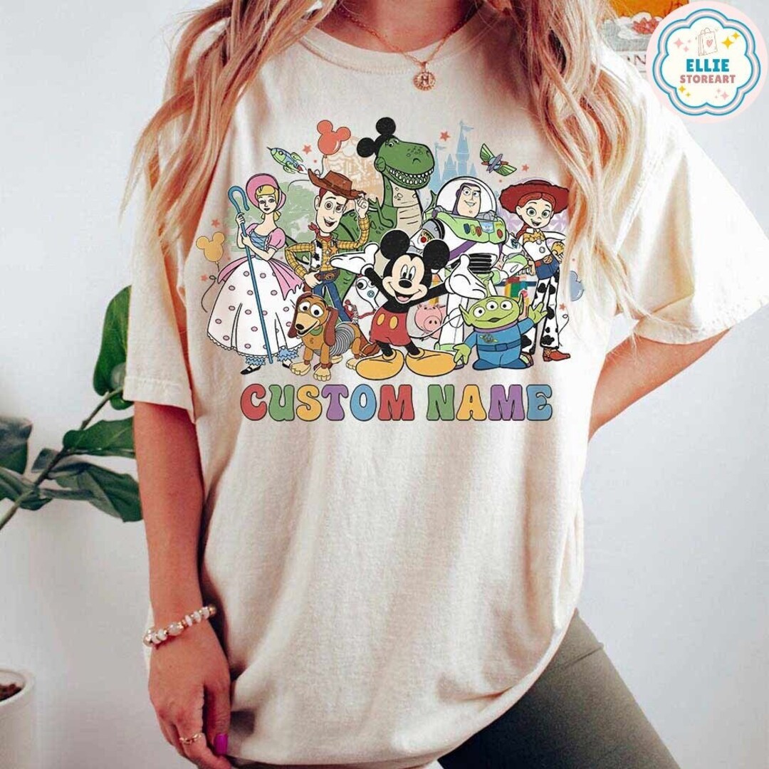 Personalized Mickey Mouse Disney Pixar Toy Story Charaters - Etsy