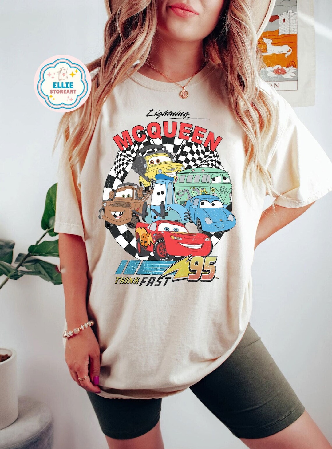Retro Disney Cars Shirt, Lightning Mcqueen Shirt, Pixar Cars Shirt ...