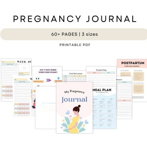 Pregnancy Planner Printable, Pregnancy Journal, Expecting Mom Kit ...