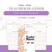 Teacher Planner Printable 2024-2025,lesson Planner, School Planner ...