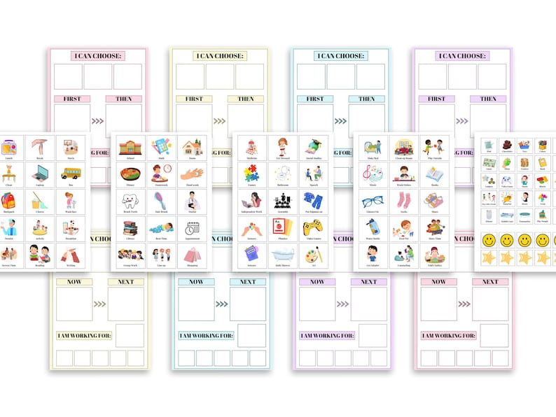 First-then Board With Tokens, Visual Support, Behavior Support, Autism ...