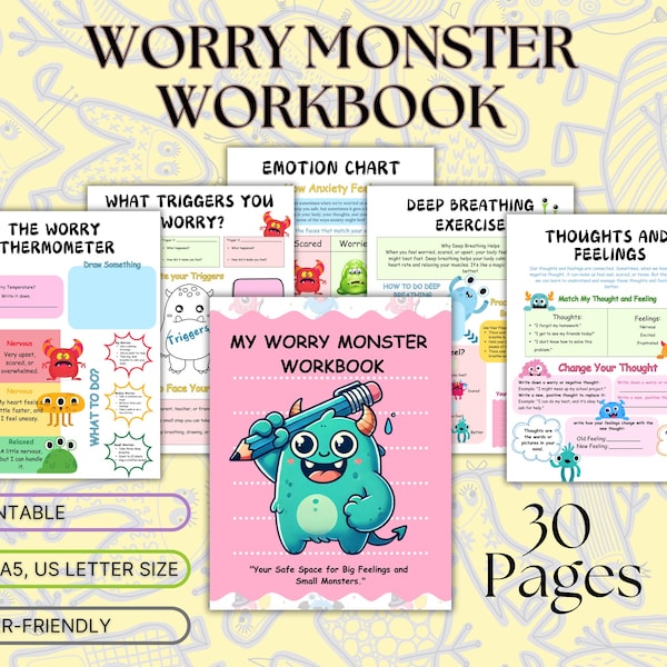 Worry Monster - Etsy