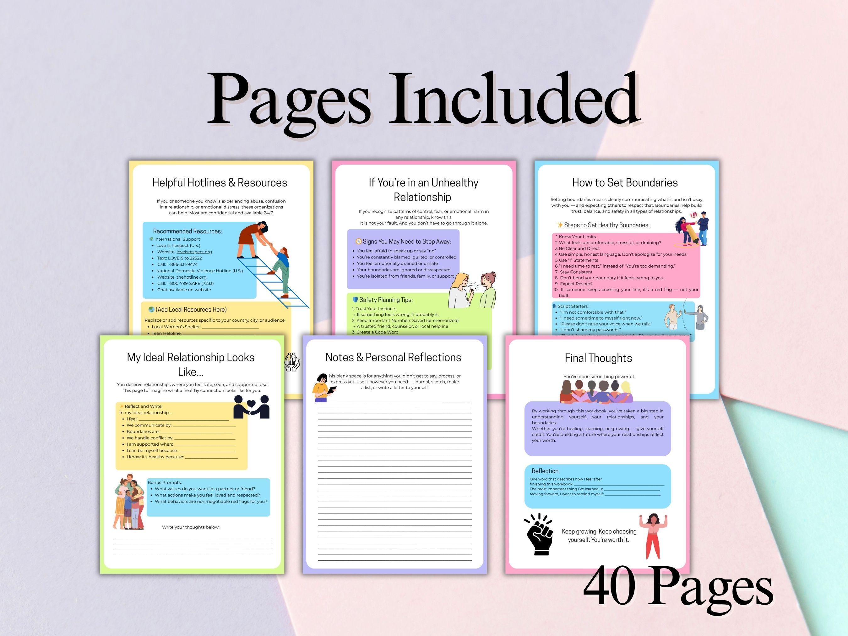 Printable Healthy Vs Unhealthy Relationships Workbook for Teens ...