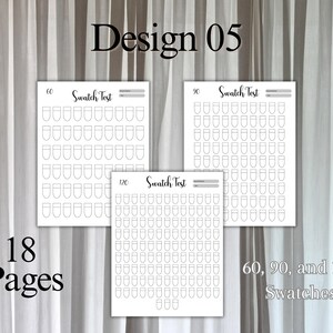 Printable A5 Swatch Test Journal Page - 60, 90, 120 Marker Swatch ...