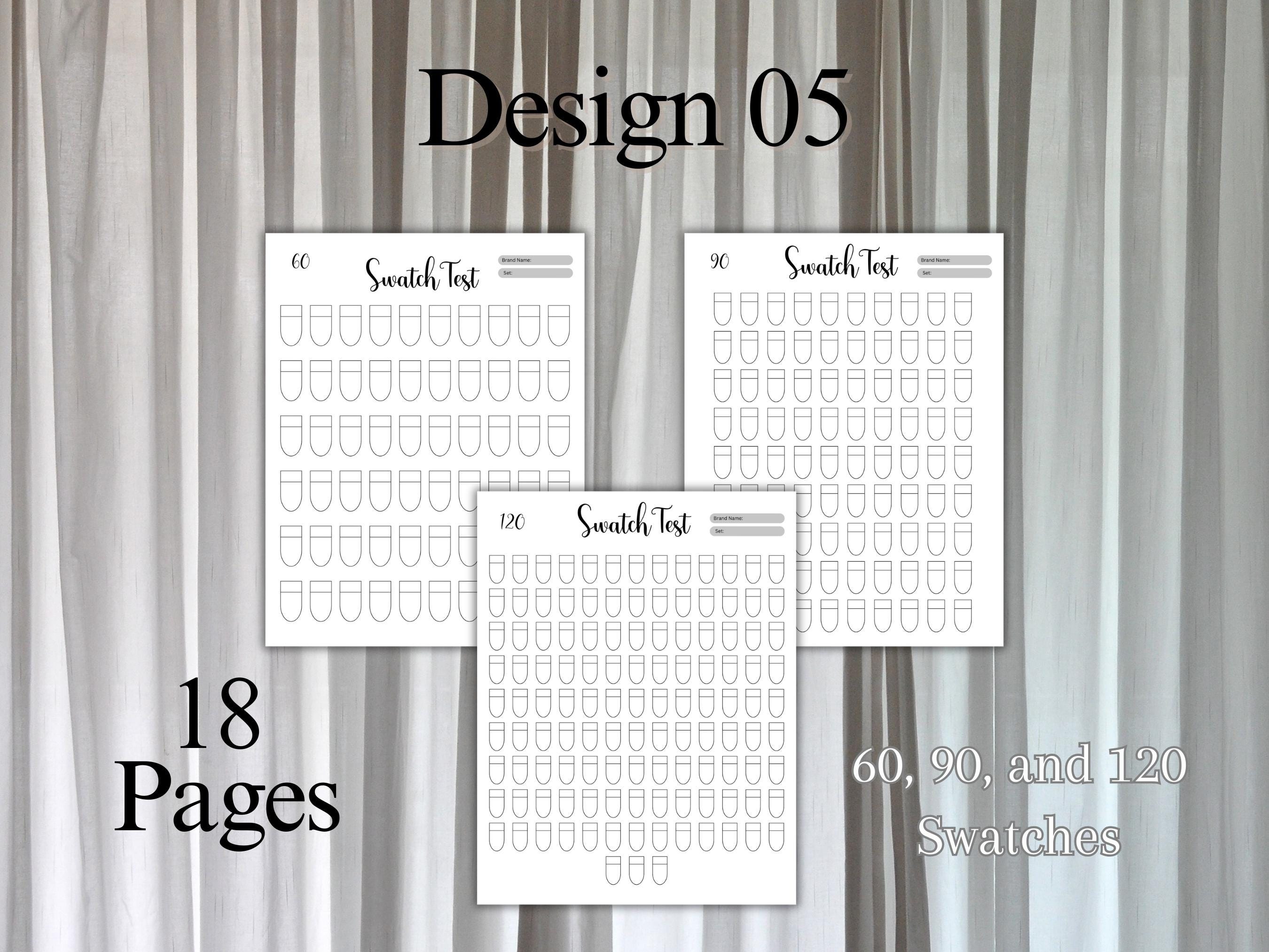 Printable A5 Swatch Test Journal Page - 60, 90, 120 Marker Swatch ...