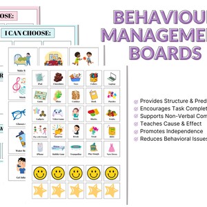 First-then Board With Tokens, Visual Support, Behavior Support, Autism ...