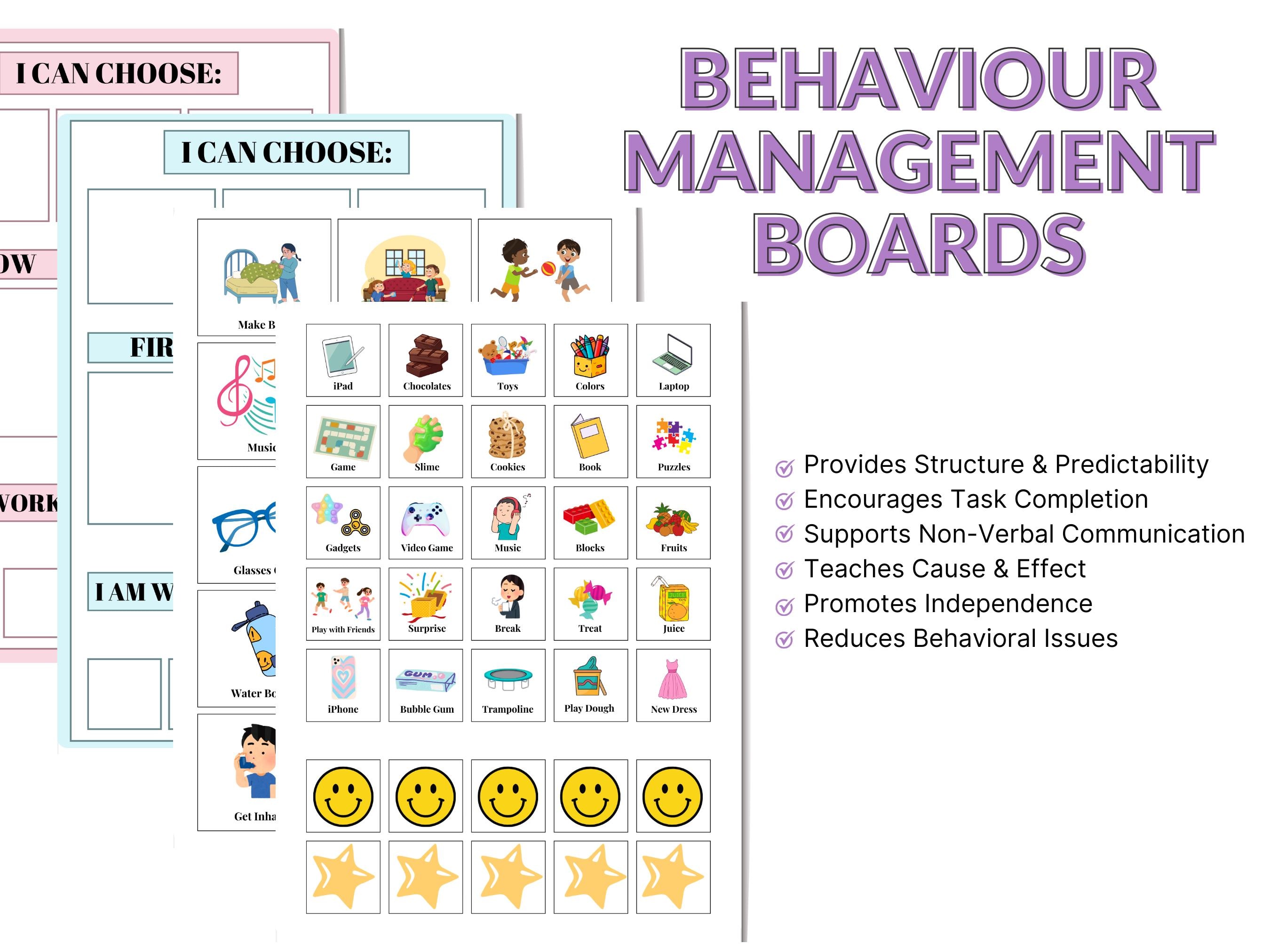 First-then Board With Tokens, Visual Support, Behavior Support, Autism ...