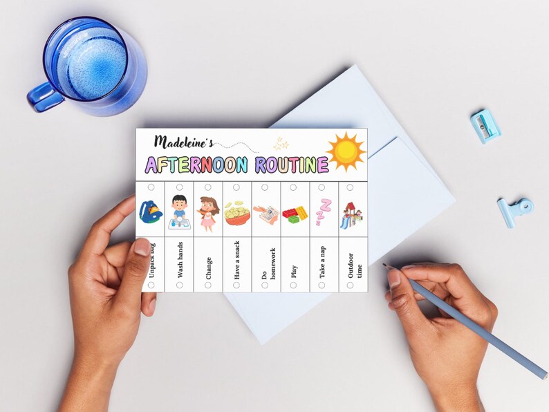 Editable Chore Chart, Responsibility Chart, Routine Checklist, Routine ...