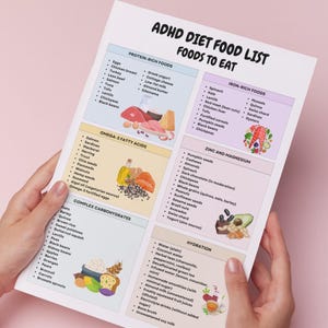 ADHD Diet Food List, ADHD Foods to Avoid, Autism Meal Plan, Attention ...