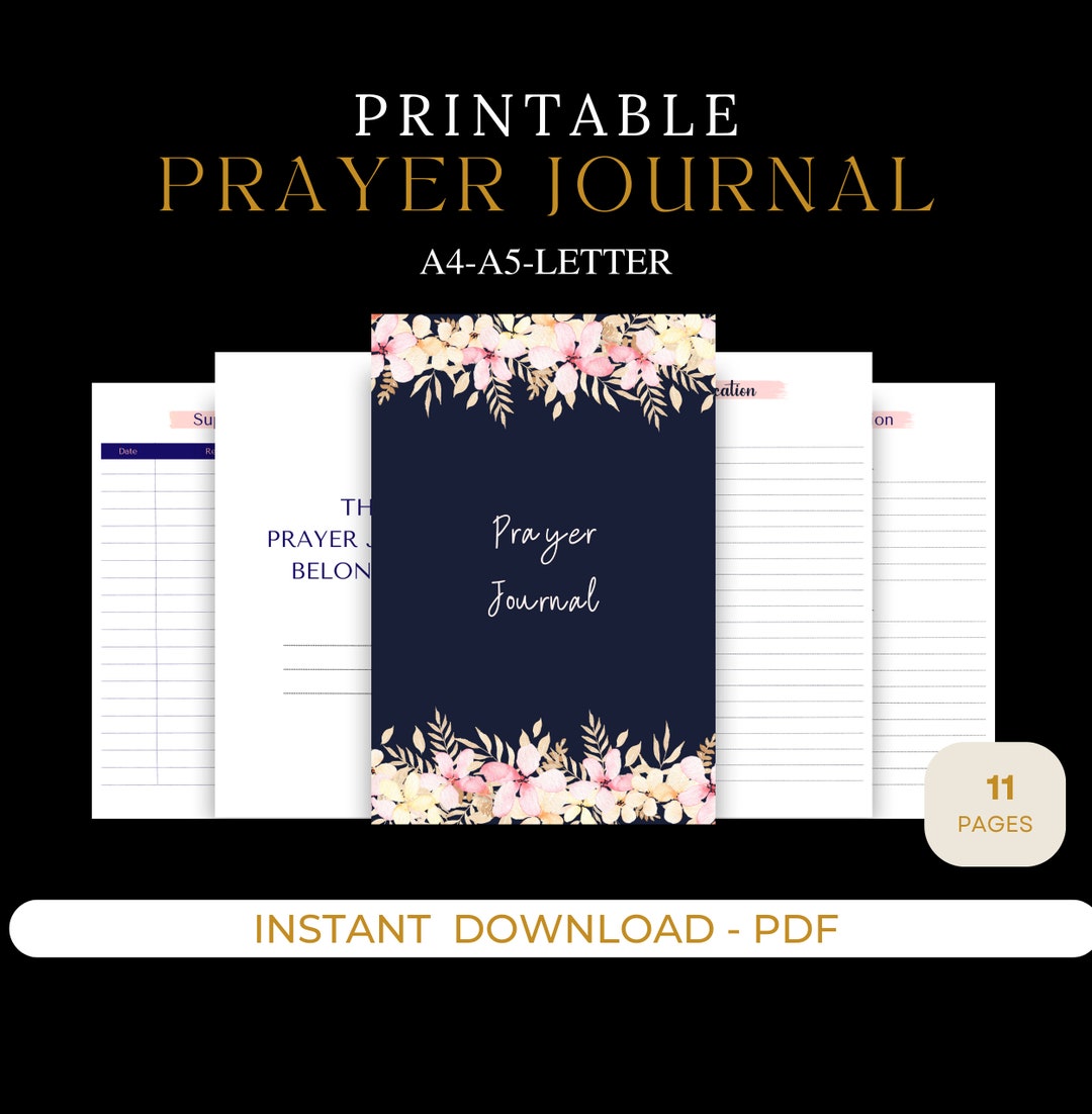 Prayer Journal | Bible Study | Gratitude Journal | Digital Planner ...