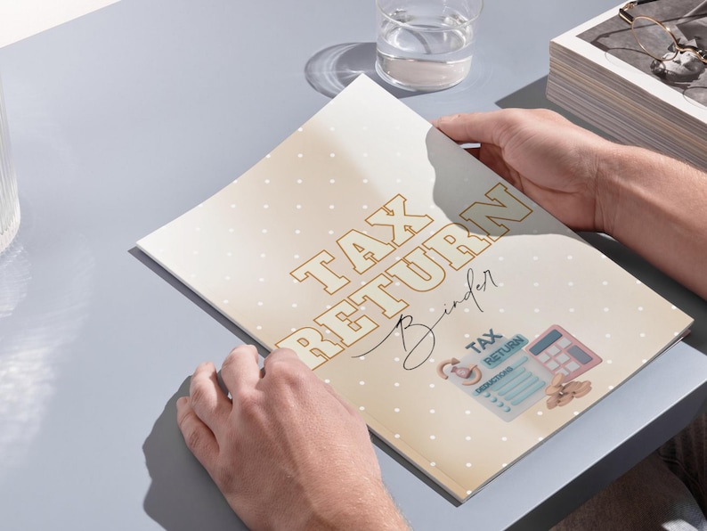 Tax Return Binder Checklist, Tax Organizer Binder, Tax Prep Deductions ...