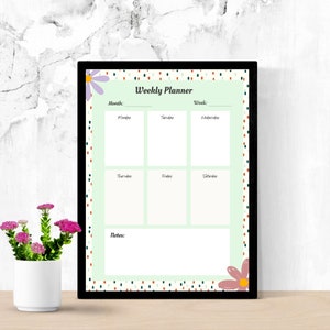 Printable Weekly Planner Minimalist Weekly Schedule and Organizer ...