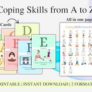 Coping Skills From A to Z, Coping Strategies ABC Coping Skills ...