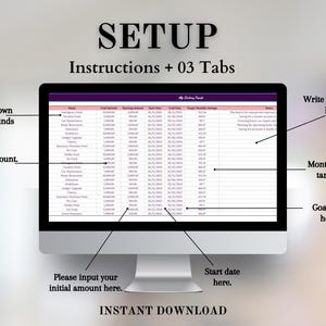 Sinking Funds Tracker Spreadsheet, Budget Google Sheets Savings Tracker, Financial Dashboard ...