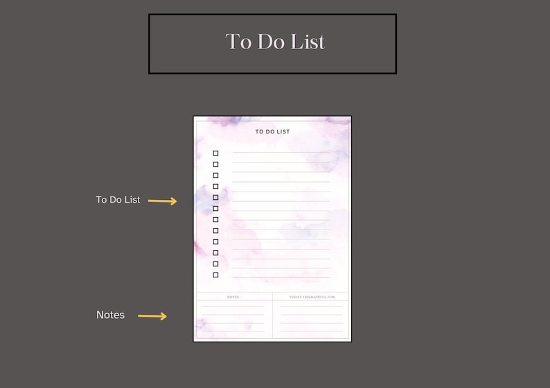 Daily Weekly Planner Printable | A4 To-do List (PDF, JPG) - Etsy