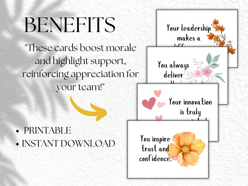 Employee Appreciation Cards, Gratitude Cards for Work, Encouragement ...