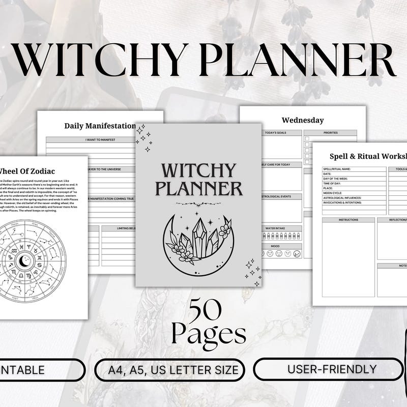 Witch Planner - Etsy