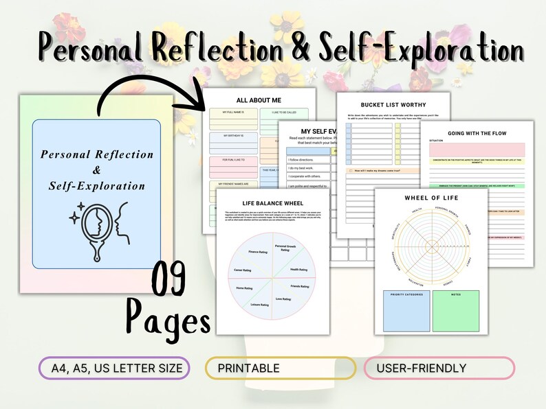 Mental Health Journal Bundle Printable,digital Mentalhealth Planner ...