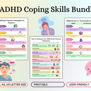 ADHD Executive Functioning and Coping Skills Journal, Teens Mental ...