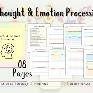 Mental Health Journal Bundle Printable,digital Mentalhealth Planner ...
