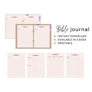 Prayer Journal | Bible Study, Gratitude, Devotional Planner (PDF) - Etsy