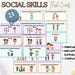 Social Skills Flashcards for Students With Autism, Engaging Social ...