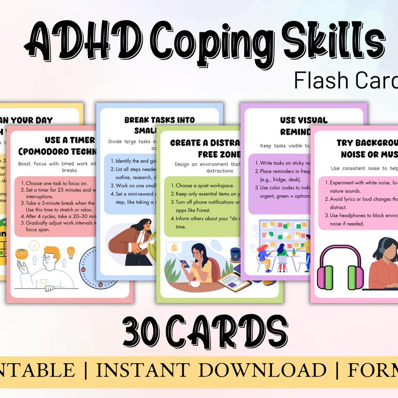 Adhd Visuals for Teens - Etsy