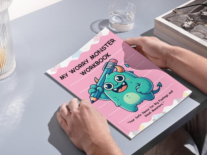 The Worry Monster: Anxiety Workbook for Kids, CBT Worksheets, Coping ...