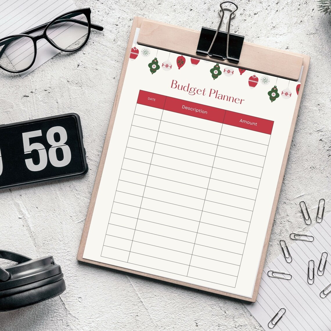 Christmas Budget Tracker Printable, Christmas Budget Planner, Xmas ...