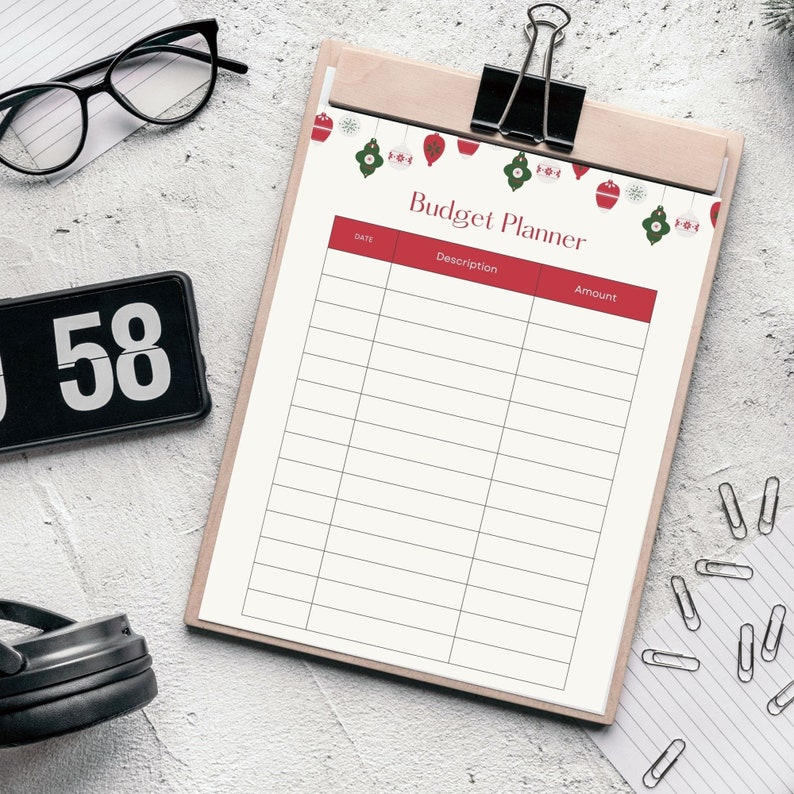 Christmas Budget Tracker Printable, Christmas Budget Planner, Xmas ...