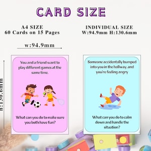 Conflict Resolution Flashcards for Kids, School Teacher SEL Kids Cards ...