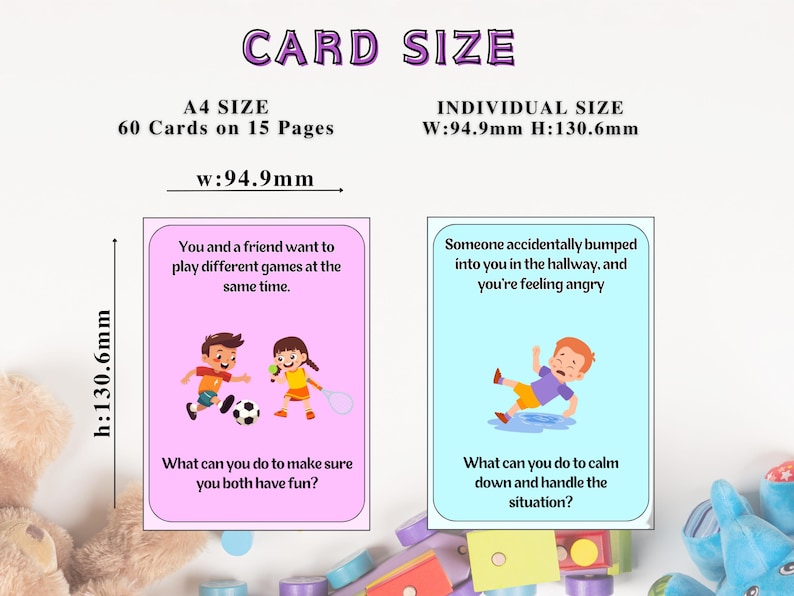 Conflict Resolution Flashcards for Kids, School Teacher SEL Kids Cards ...