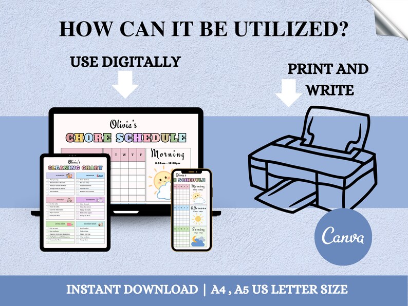 Editable Kids Daily Routine Cards, Chore Cards for Kids , Daily and ...