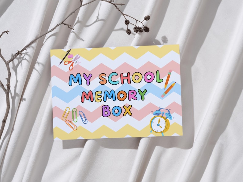 School Memory Box Kit Printable | Kids Keepsake Journal | Childhood ...