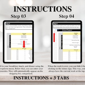 Weekly Meal Planner Google Sheets, Daily Meal Planner Spreadsheet ...