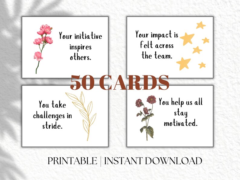 Employee Appreciation Cards, Gratitude Cards for Work, Encouragement ...