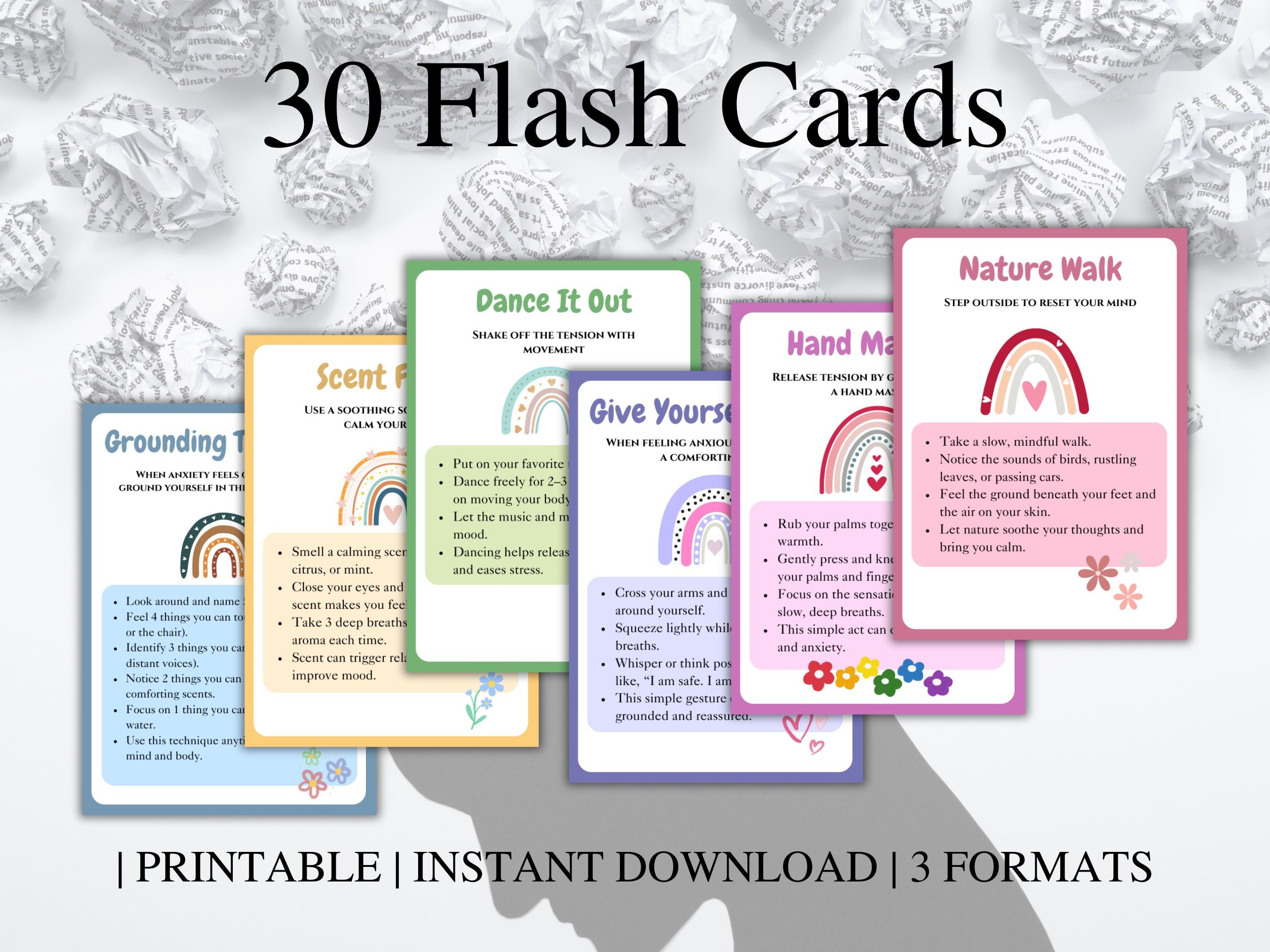Anxiety Cards, Coping Skills, Mindfulness Cards, Anxiety Coping Cards ...