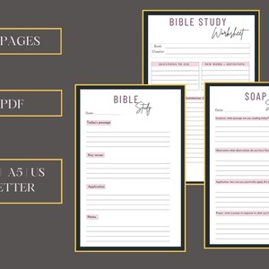 Prayer Journal | Bible Study | Gratitude Journal | Digital Planner ...
