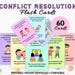 Conflict Resolution Flashcards for Kids, School Teacher SEL Kids Cards ...
