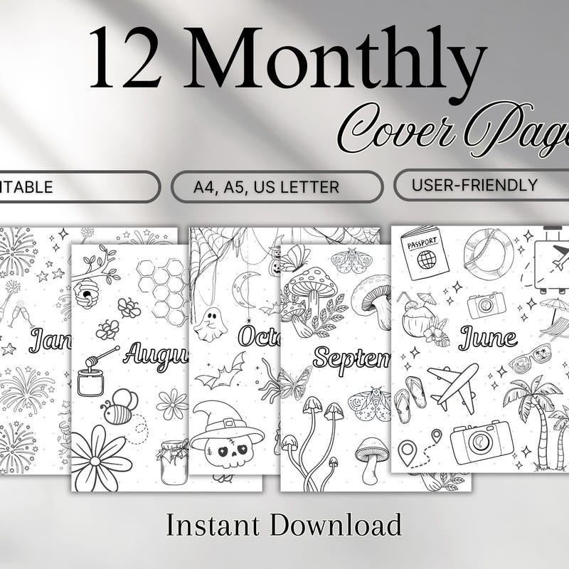 1/2 Page Planner Covers - Etsy Canada