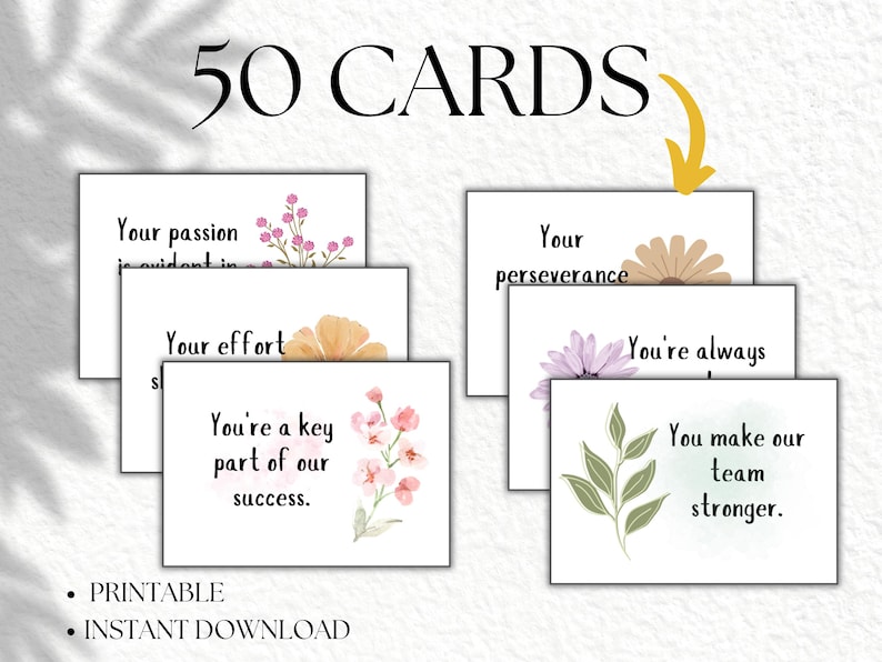 Employee Appreciation Cards, Gratitude Cards for Work, Encouragement ...